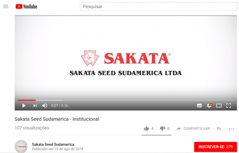 Sakata apresenta novo vídeo institucional - Sakata